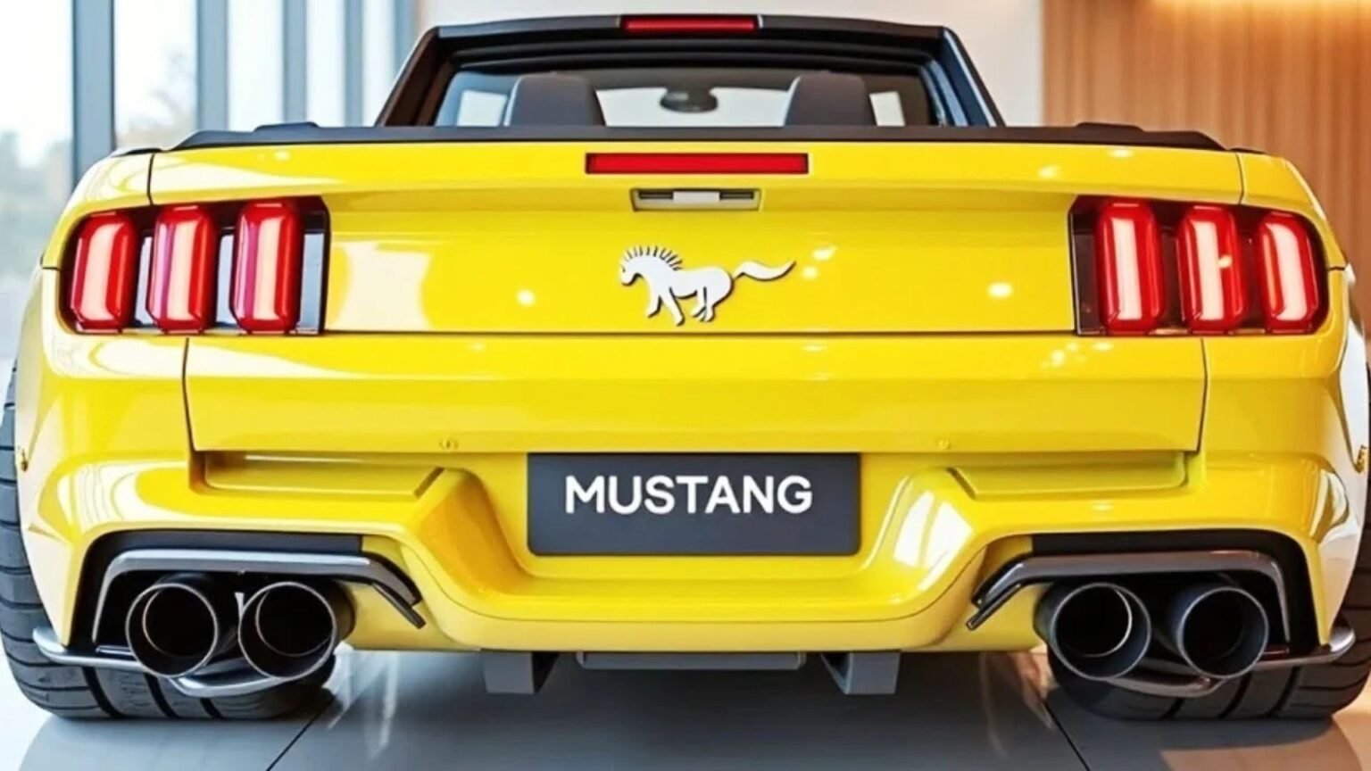 Ford Mustang Pickup Truck 2026 Revealed: Luxury Muscle Power, High-Tech ...